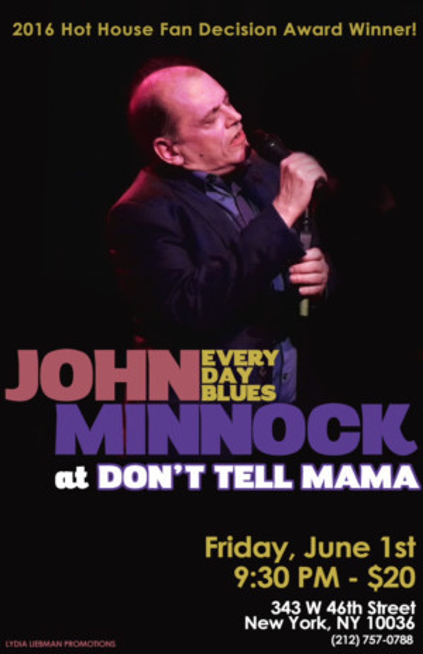 2018 John Minnock Series Takes Over Don't Tell Mama