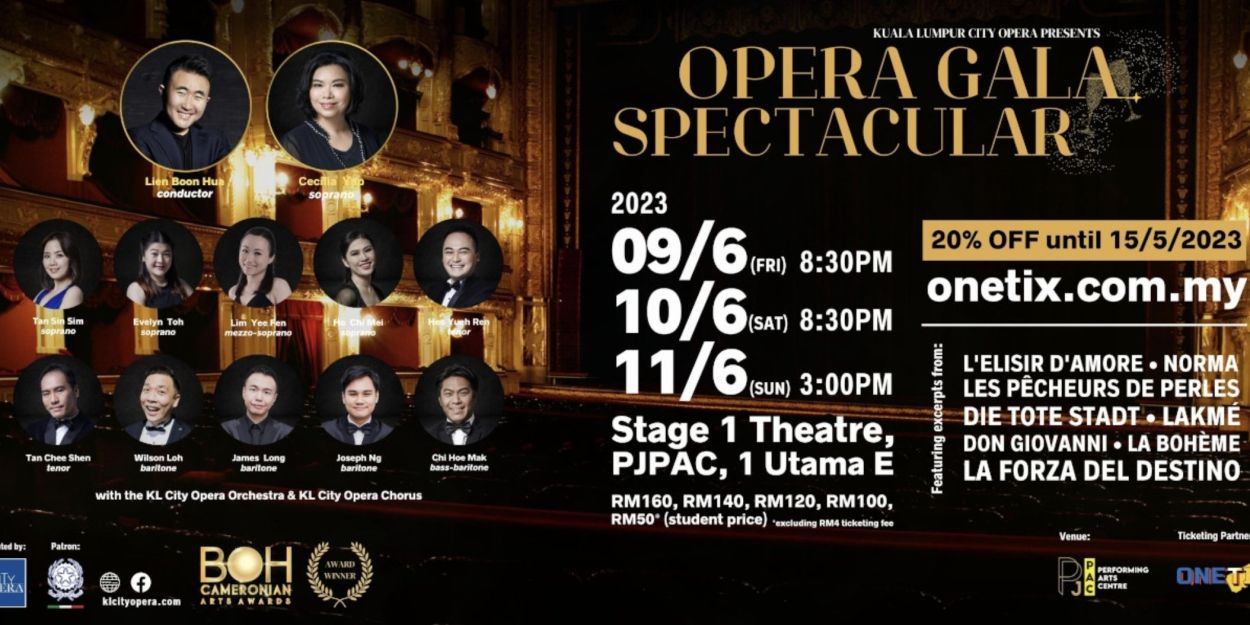 2023 KL CITY OPERA GALA SPECTACULAR Comes to PJPAC This Week