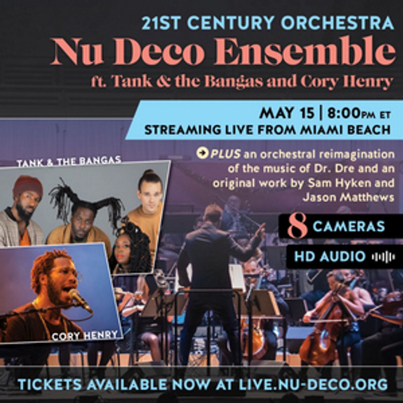 Nu Deco Ensemble Announces Streaming Season Closer Featuring Tank and the Bangas