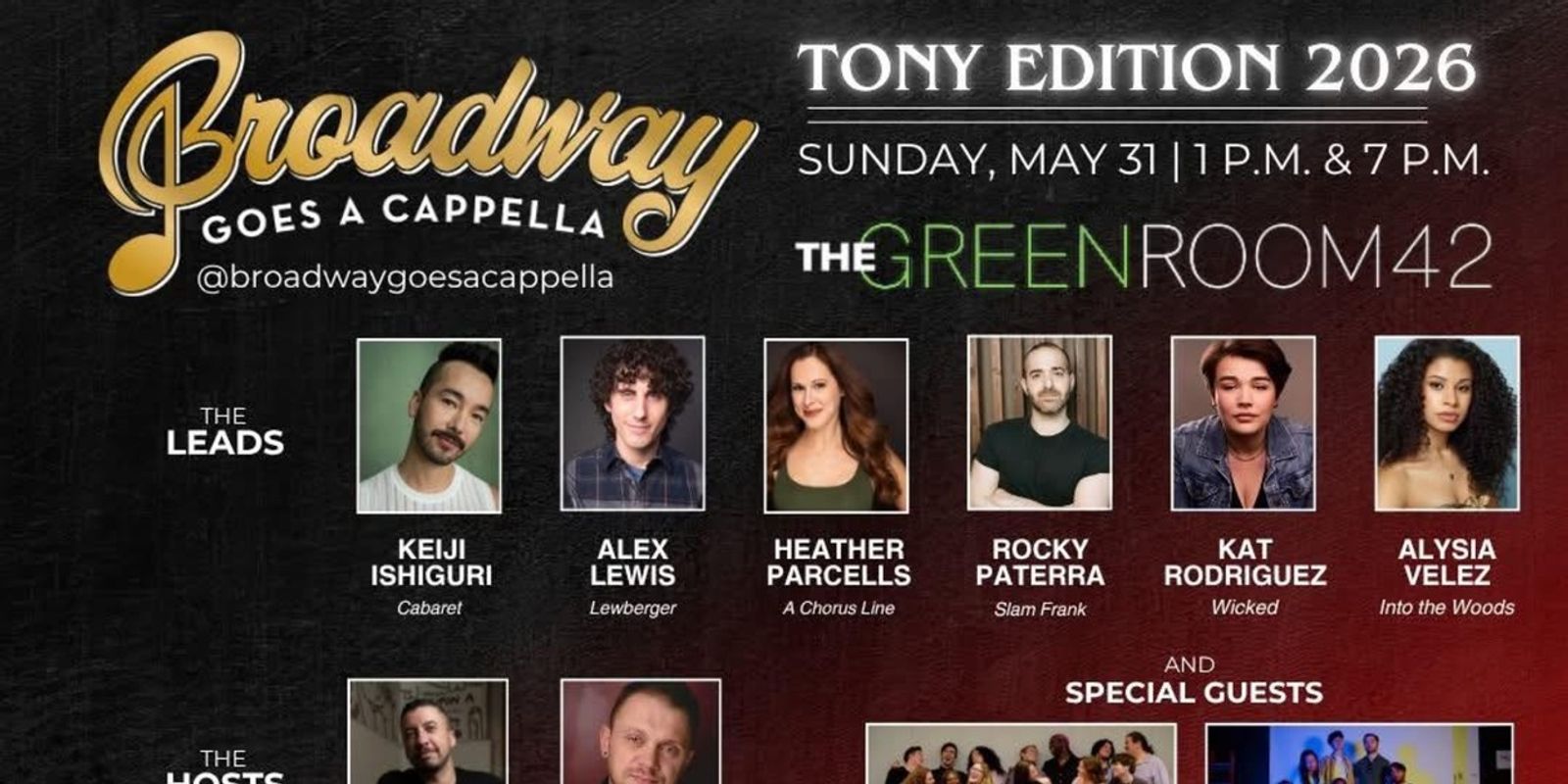 BROADWAY GOES A CAPPELLA: TONY EDITION to Return to The Green Room 42