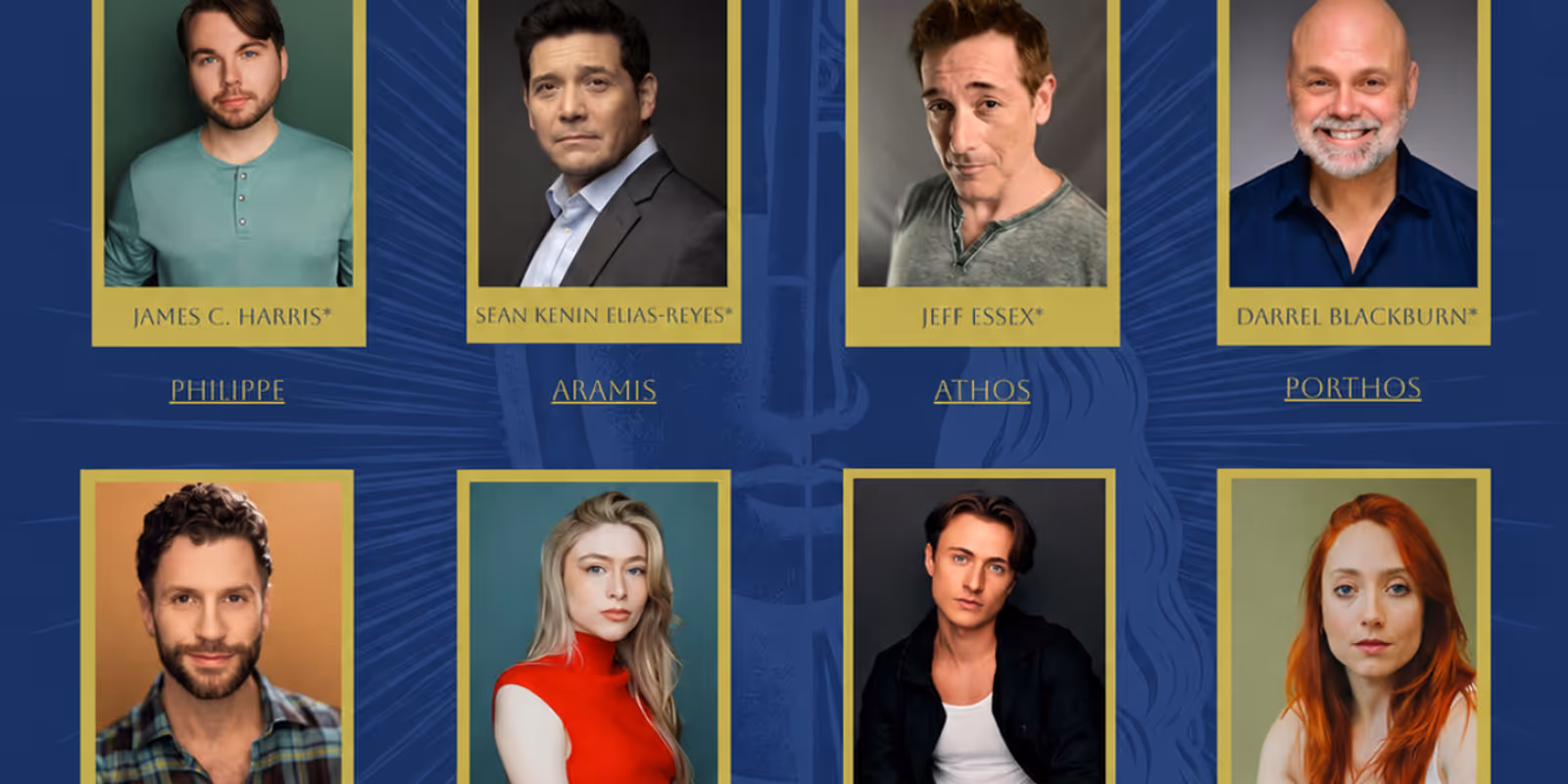 Cast Set for THE MAN IN THE IRON MASK Musical NYC Reading