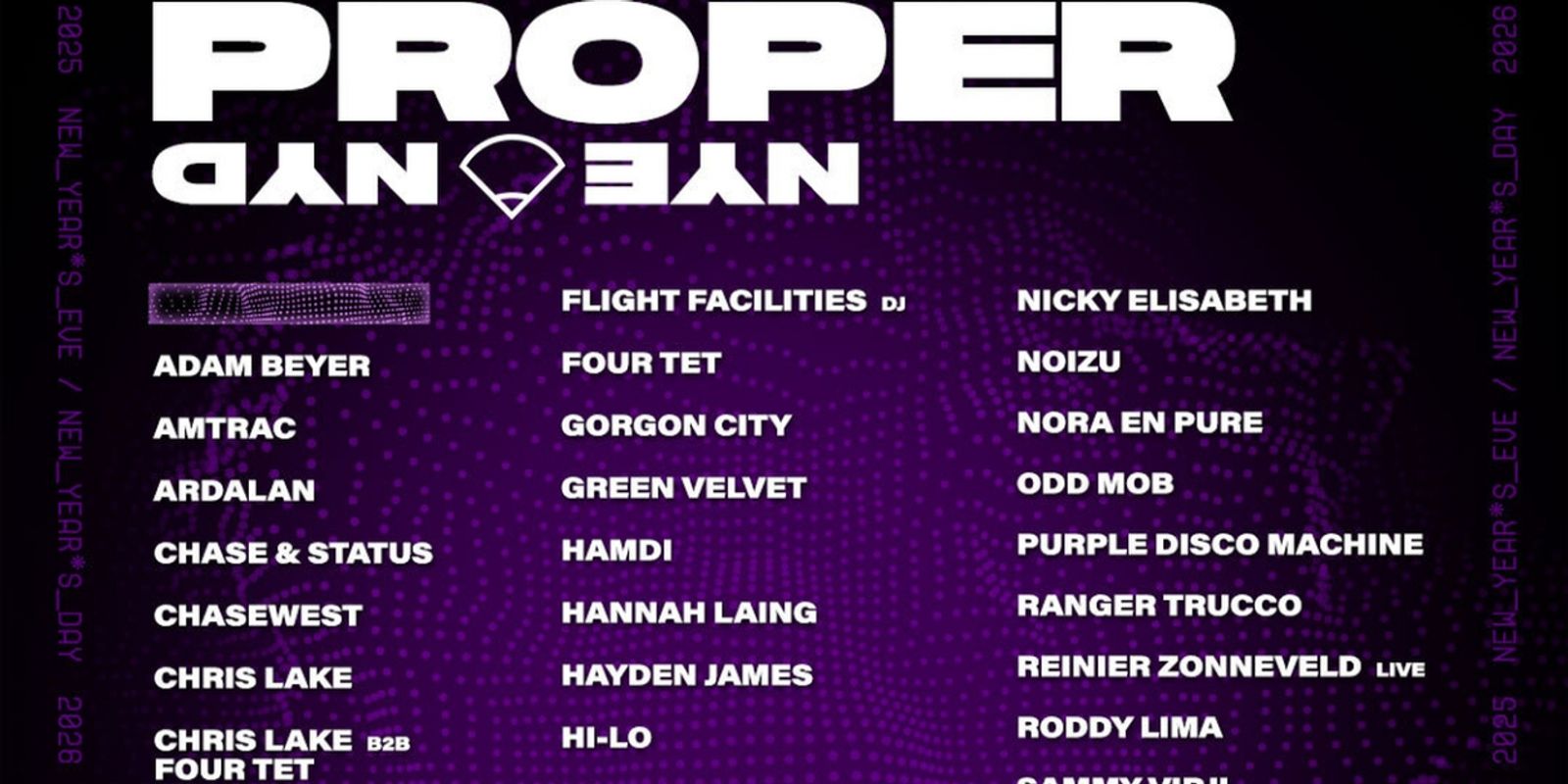 FNGRS CRSSD Unveils the Lineup for PROPER NYE/NYD 2025