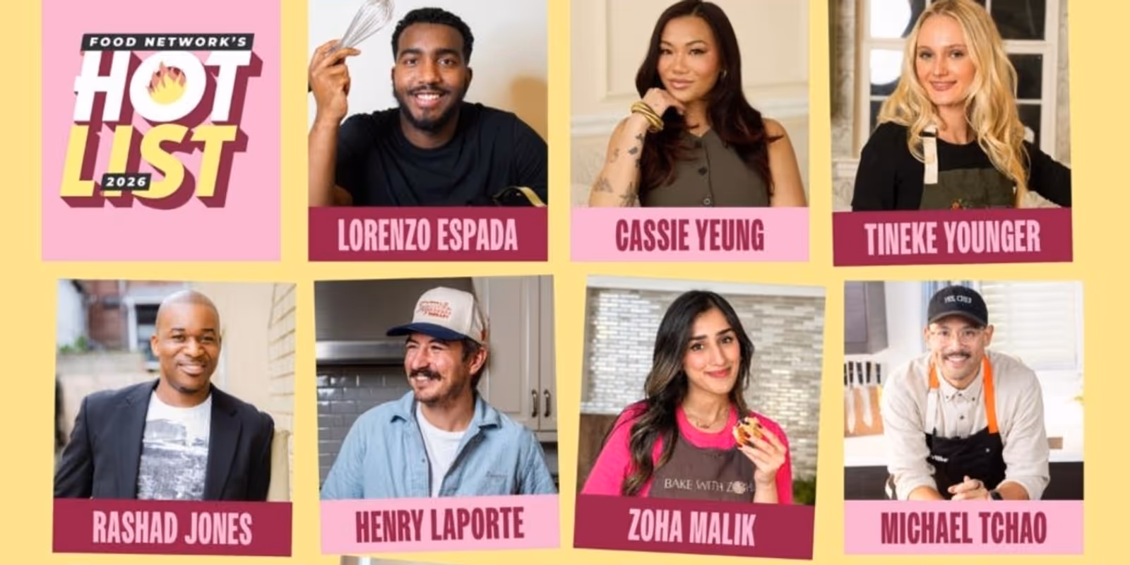 Food Network Reveals Its 2026 Hot List of Culinary Stars