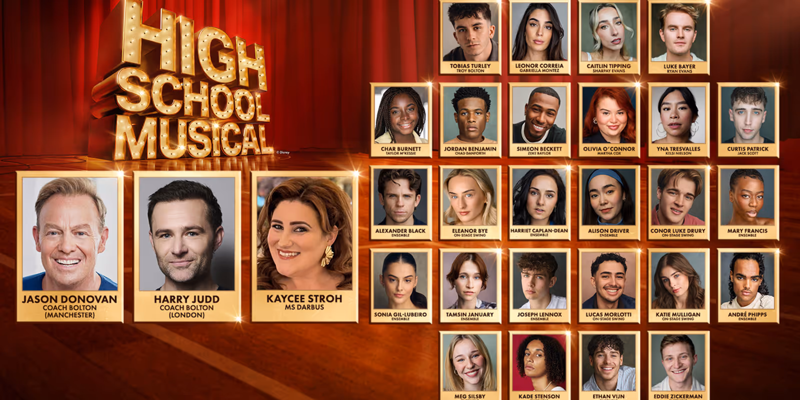 Full Cast Set For Disney's HIGH SCHOOL MUSICAL UK Tour and London Transfer
