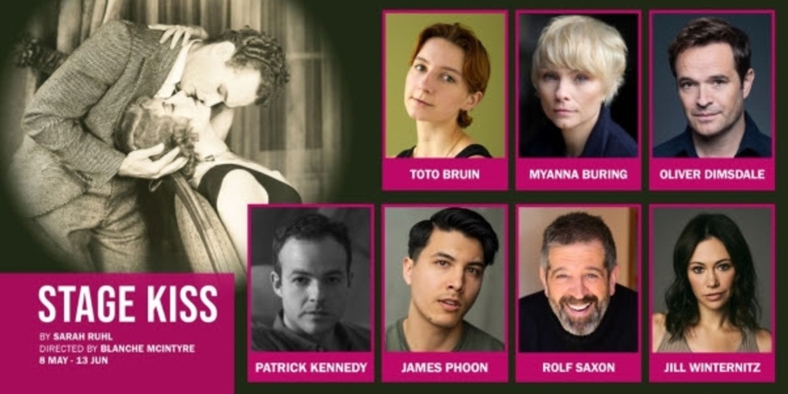 Full Cast Set for UK Premiere of STAGE KISS at Hampstead Theatre