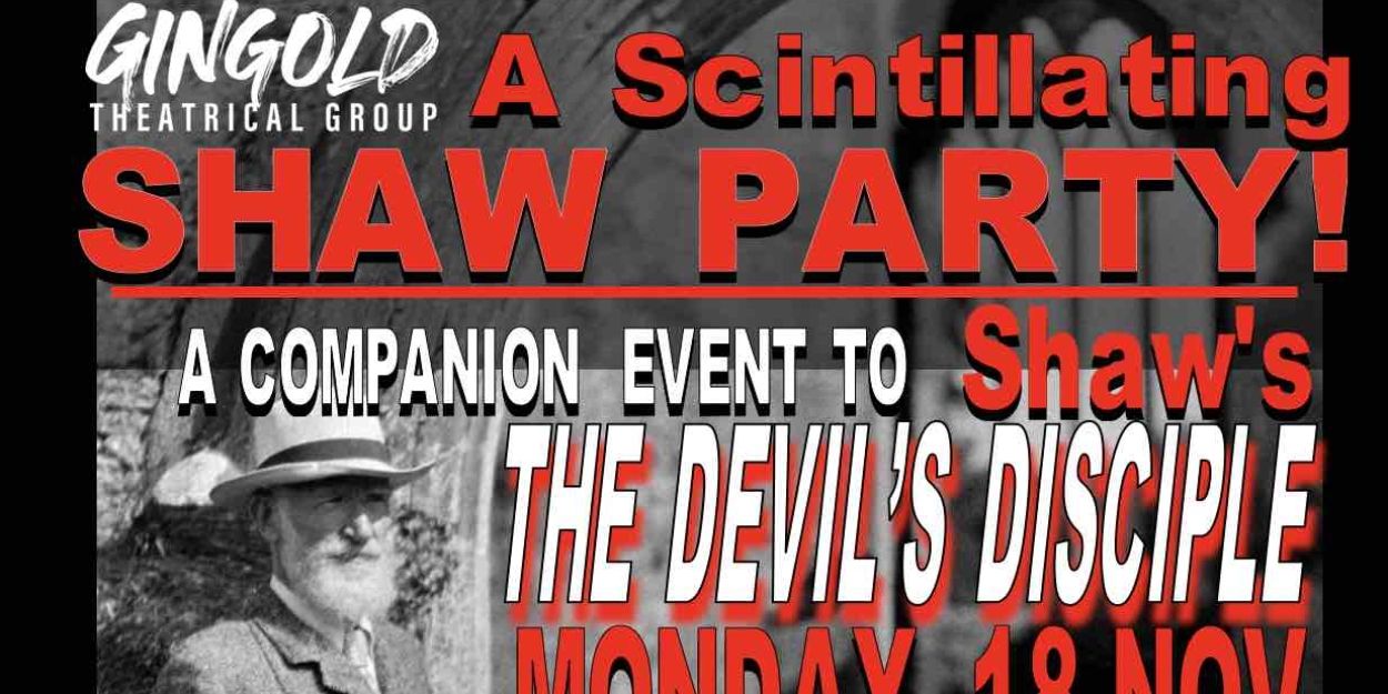 Gingold Theatrical Group Will Host A SCINTILLATING SHAW PARTY