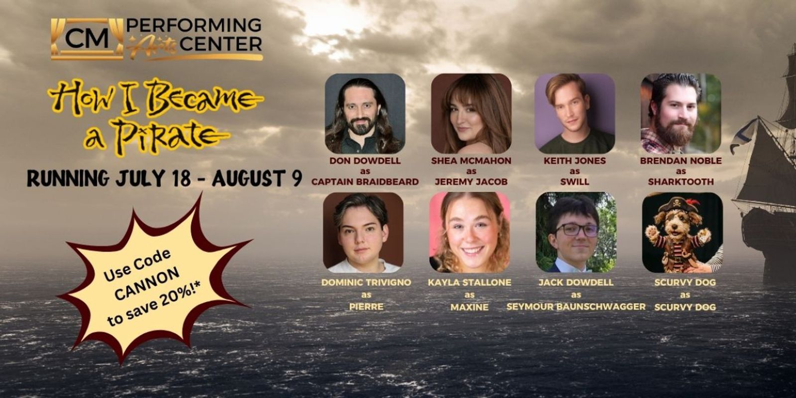 HOW I BECAME A PIRATE Cast Announced for CM Performing Arts Production