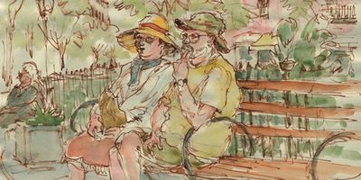 Hank Blaustein Watercolors and Drawings to Open at Blue Mountain Gallery