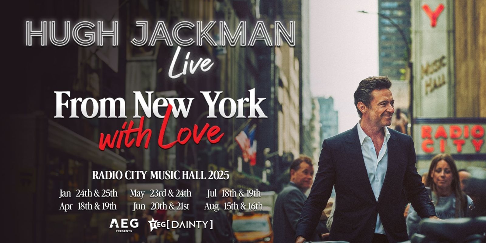 Hugh Jackman Will Perform 'From New York, With Love' Concert Series at ...