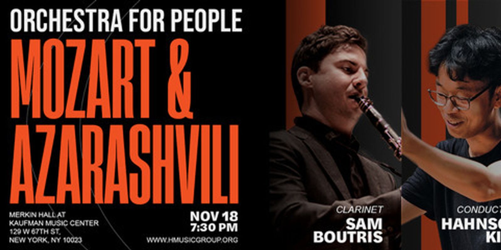 Orchestra For People To Present Azarashvili, Mozart And Elgar At Merkin Hall November 18