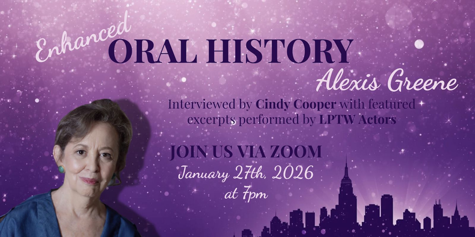 LPTW Will Showcase Alexis Greene's Work in Upcoming Oral History Event