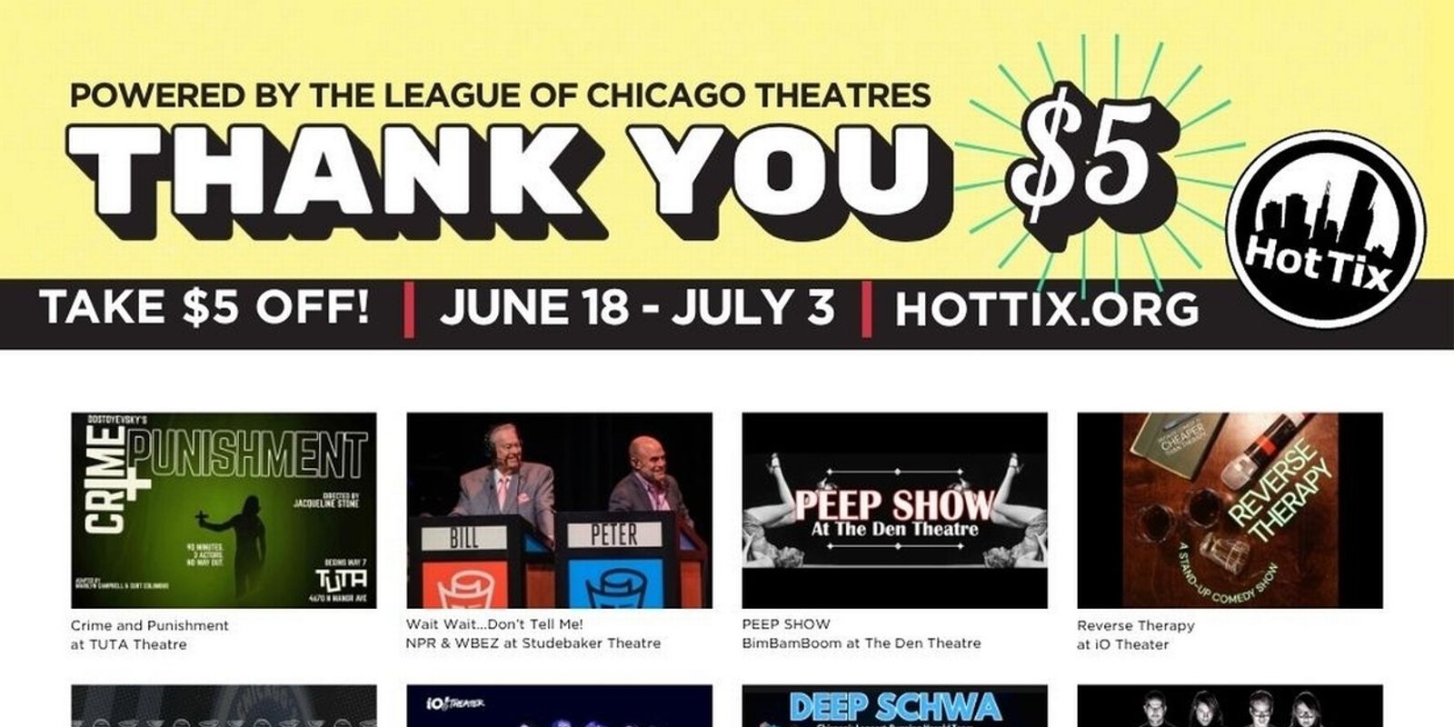 League of Chicago Theatres to Launch 'Thank You 5' Promotion, Pride and ...