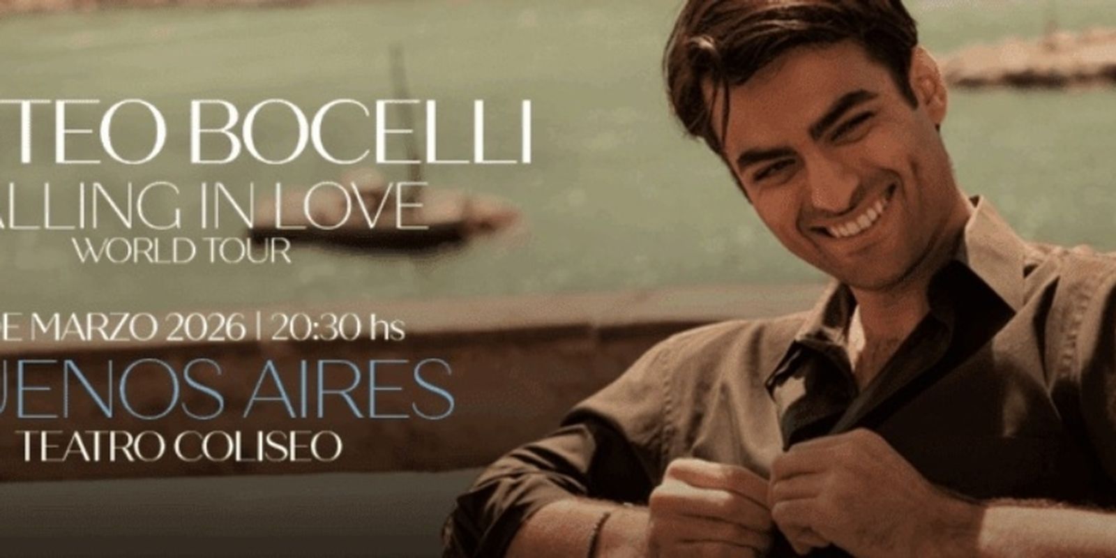 Matteo Bocelli Comes to Teatro Coliseo in Buenos Aires