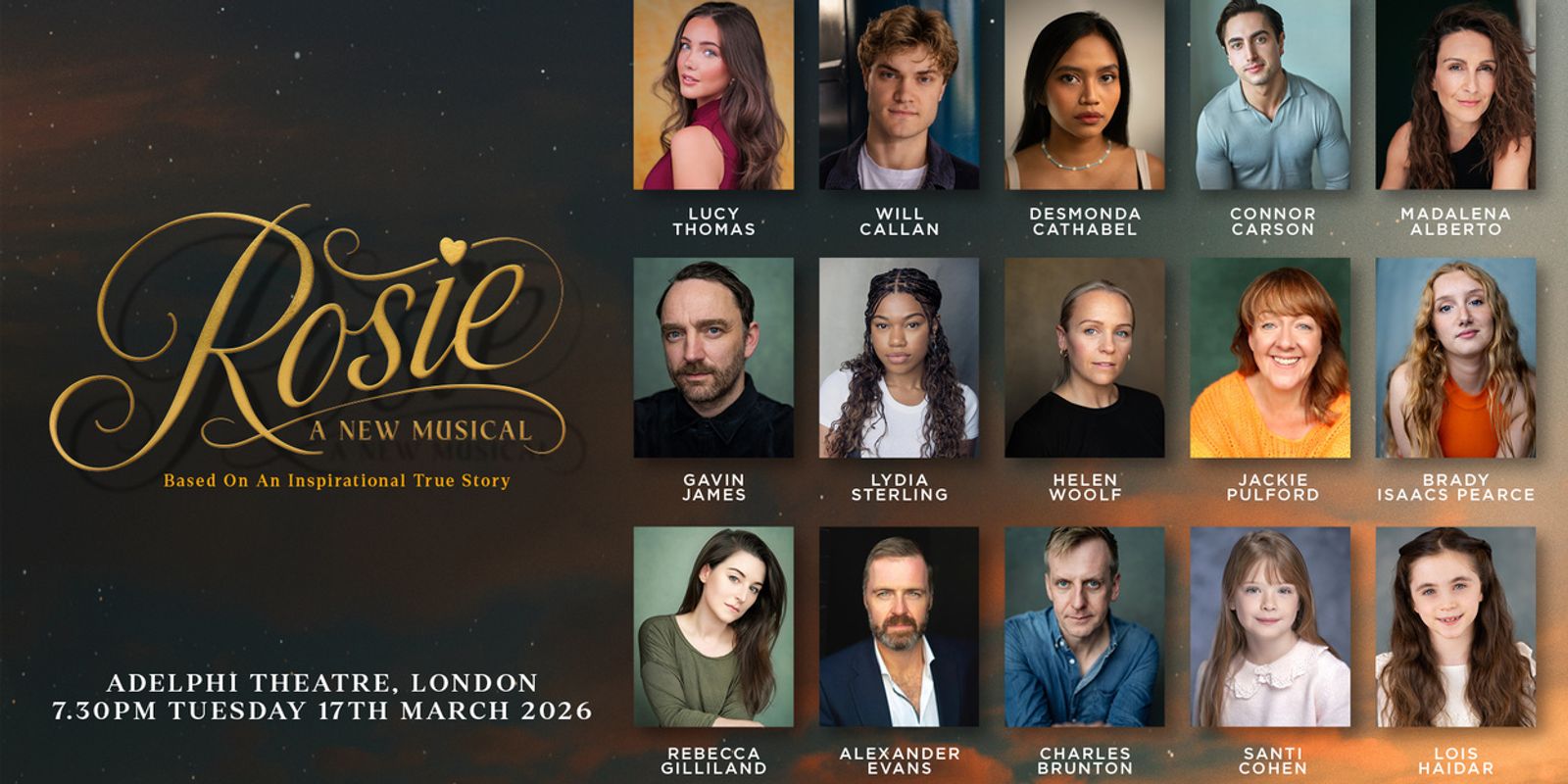 New West End Musical ROSIE Initial Cast and Creative Team Announced for ...