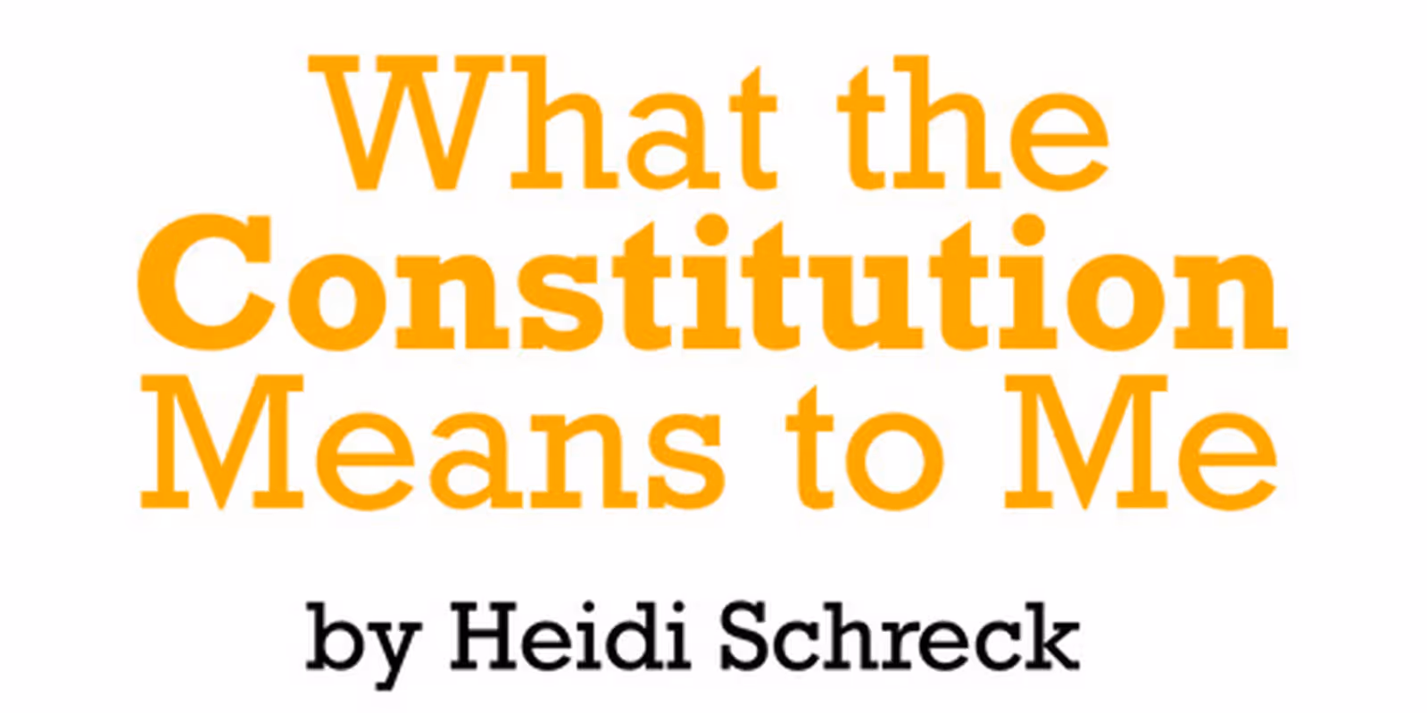 Nina Hellman and Jeremy Shamos to Star WHAT THE CONSTITUTION MEANS TO ...
