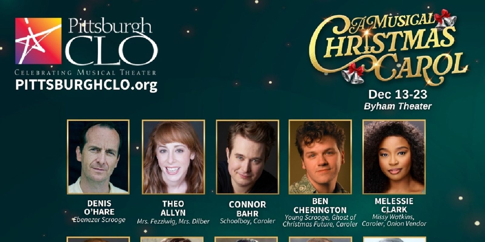 Pittsburgh CLO Unveils Cast For The 33rd Annual A MUSICAL CHRISTMAS CAROL