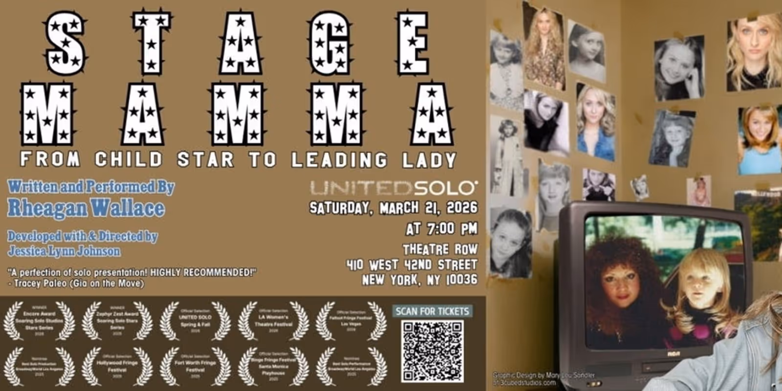 Rheagan Wallace's STAGE MAMMA Will Make New York Premiere at United ...