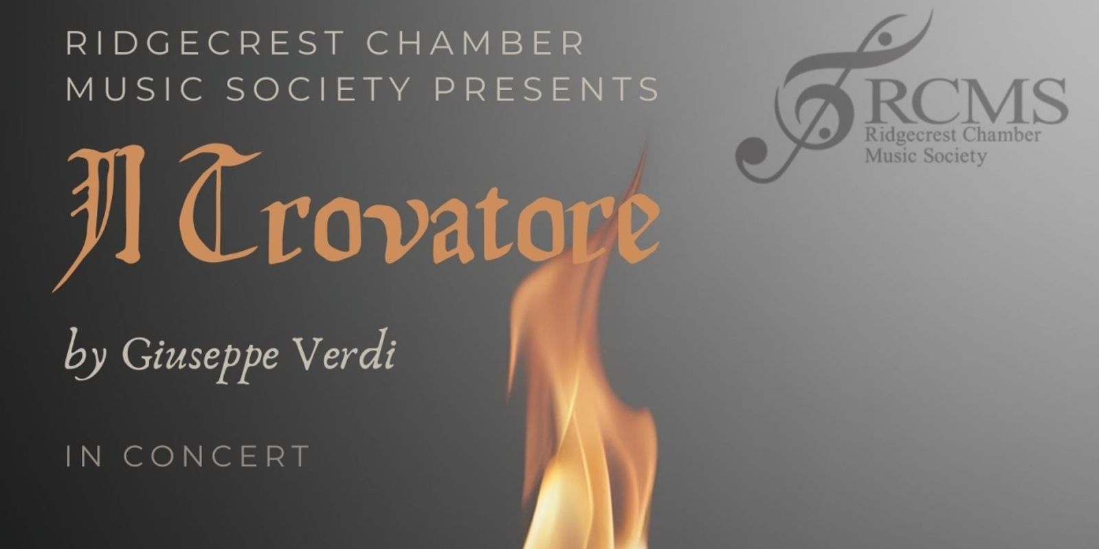 Ridgecrest Chamber Music Society To Open 2025 Season with IL TROVATORE