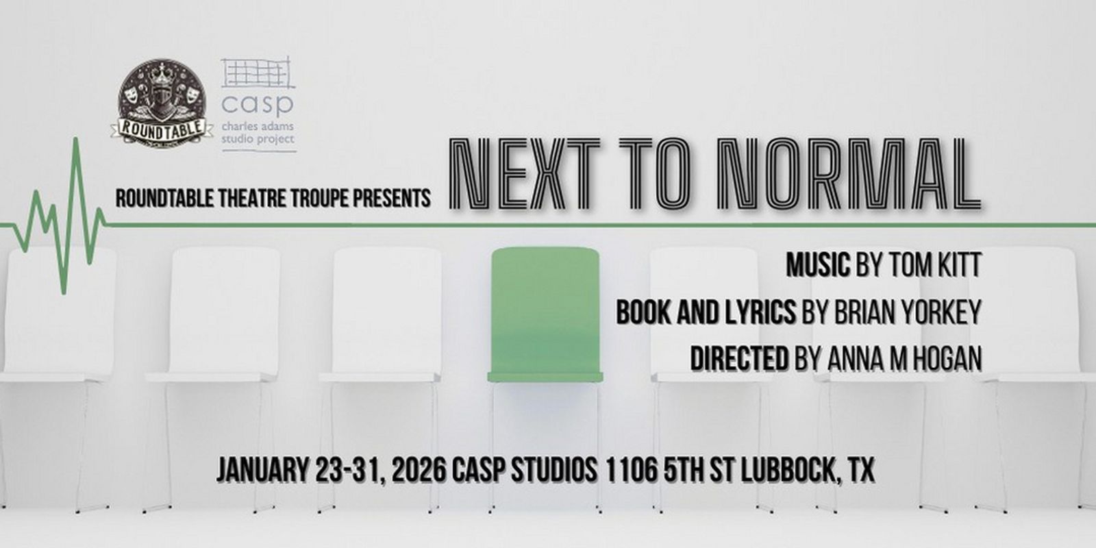 Roundtable Theatre Troupe Reveals Creative Team and Cast For NEXT TO NORMAL
