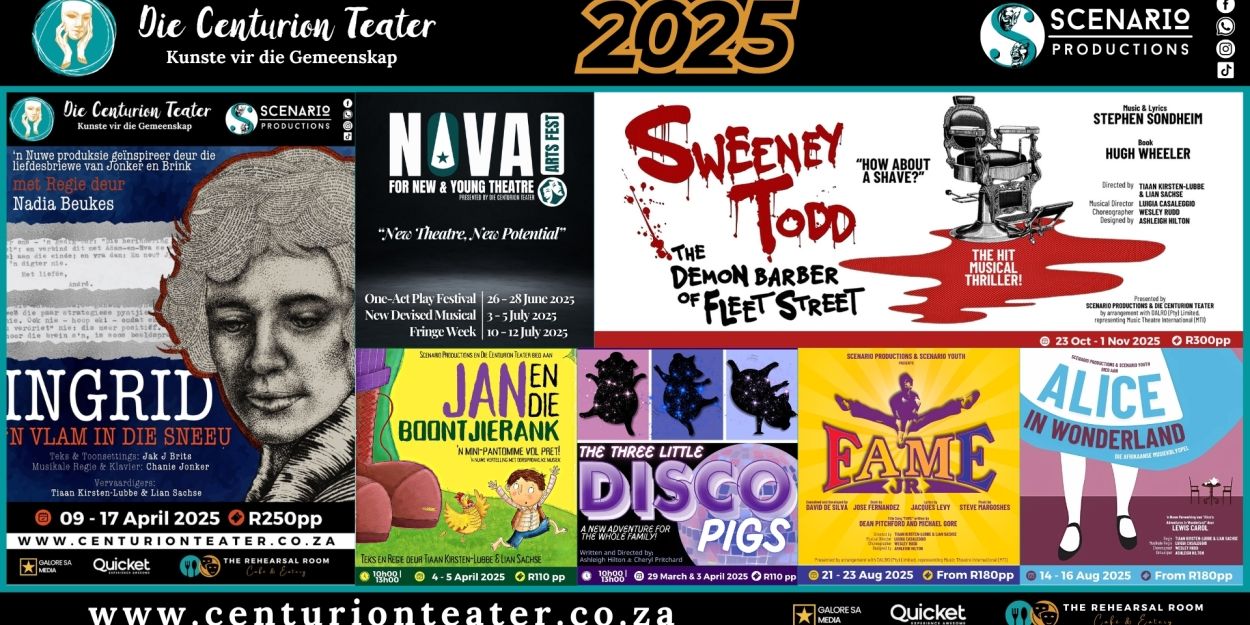 Scenario Productions and Die Centurion Teater Unveil 2025 Theatre Season