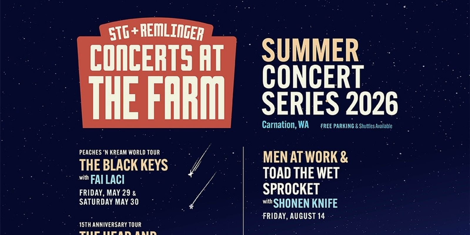 The Black Keys, The Head and the Heart, Cake, and More Set For Concerts ...