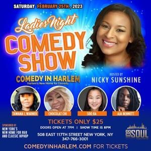 Comic Nicky Sunshine Hosts Ladies Night Showcase at Comedy In Harlem