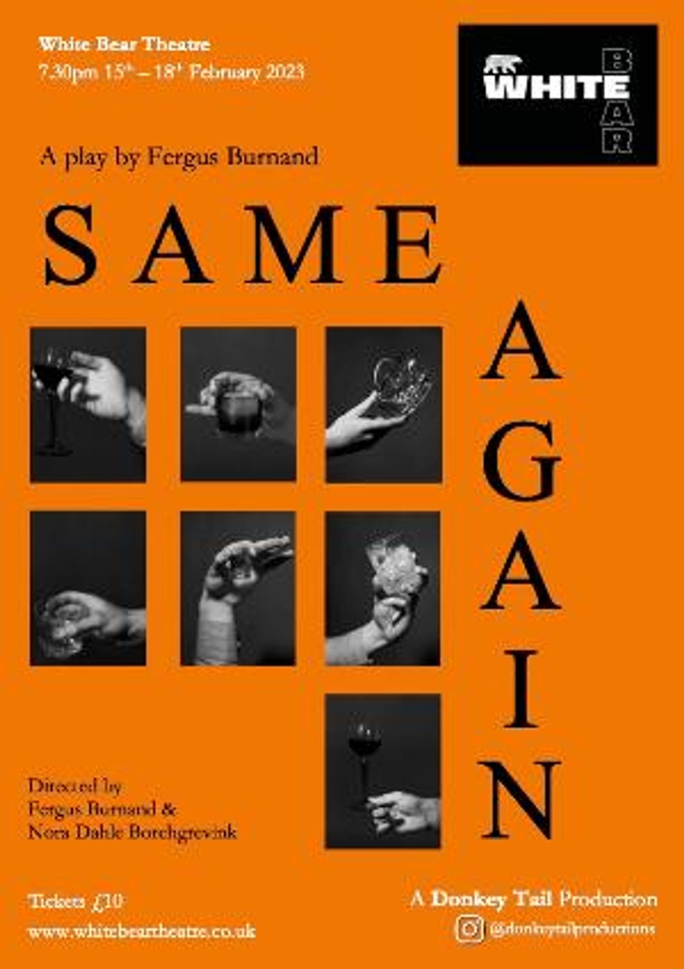 White Bear Theatre to Present Fergus Burnand's SAME AGAIN This Month